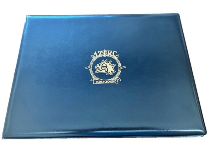 Hard Vinyl Diploma & Transcript Cover - Aztec Home Schooling