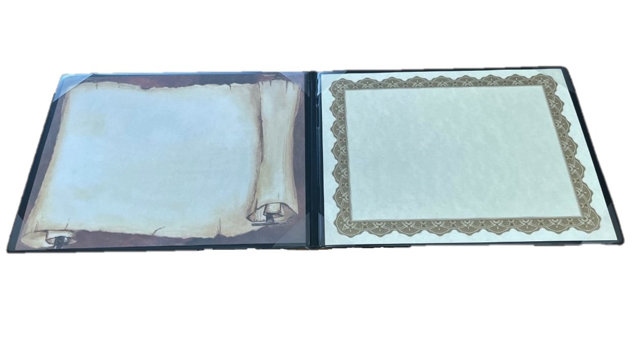Hard Vinyl Diploma & Transcript Cover – Aztec Home Schooling